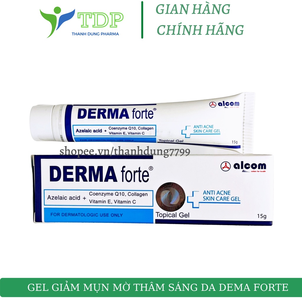 Gel Derma Forte - Làm giảm mụn trứng cá, ngừa thâm, mờ sẹo, dưỡng ẩm da {chính hãng} | Shopee ...