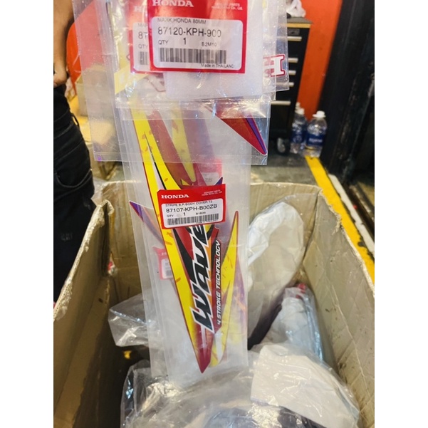 Bộ Tem wave 125s Honda Thailand nguyên con đỏ W125s Dành cho AE Dọn Xe ...