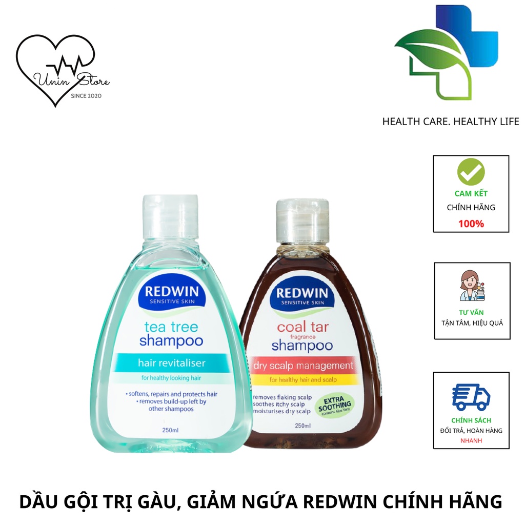 Dầu gội số 1 Úc Redwin Cool Tar, Tea Tree Shampoo 250ML Chính Hãng ...