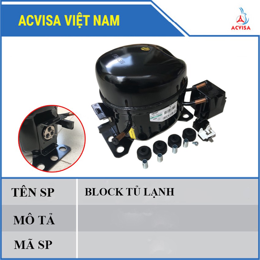 Block tủ lạnh - Lốc tủ các công suất (chọn đúng loại khi đặt hàng ...