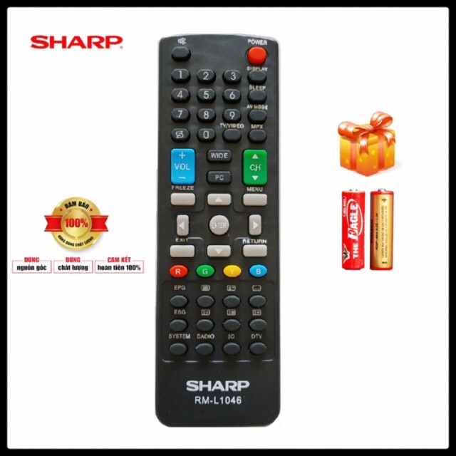 Điều Khiển Ti Vi SHARP ( RM-L1046 ) | Shopee Việt Nam