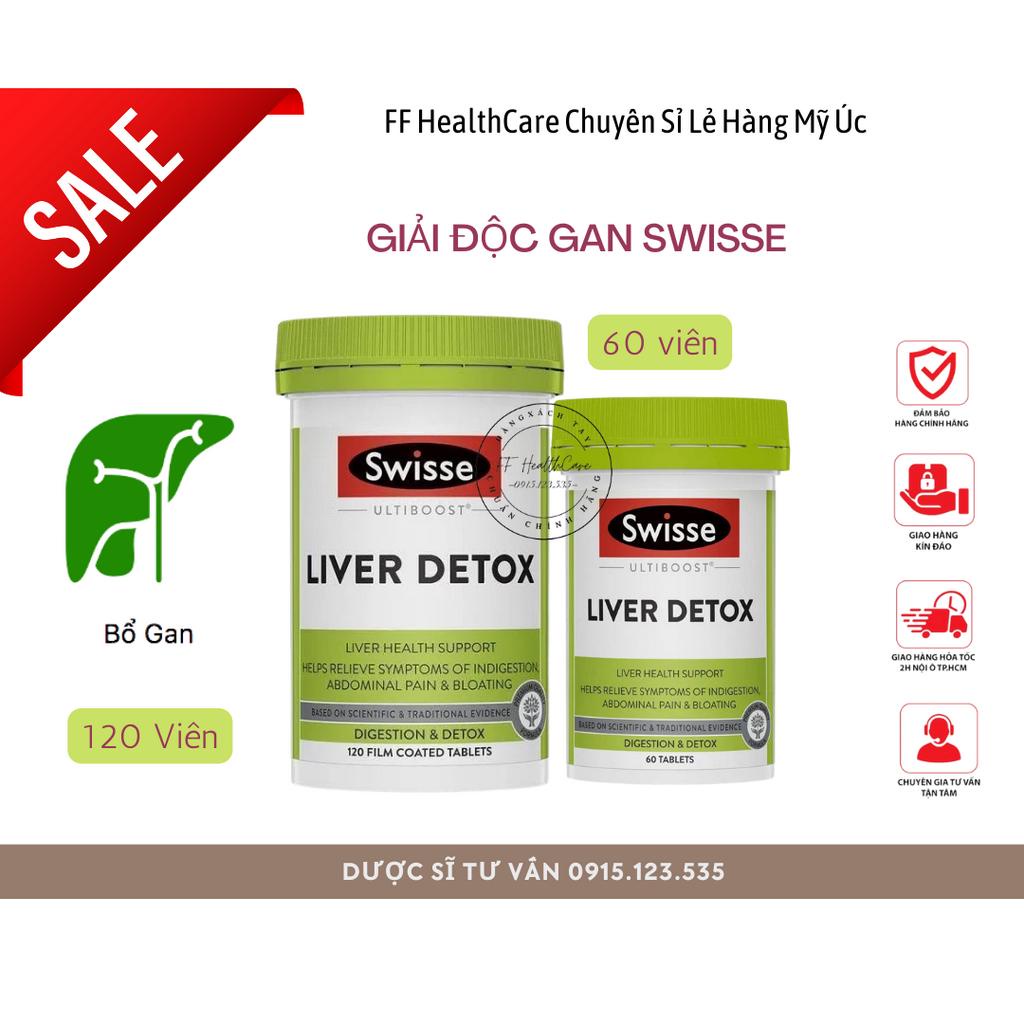 Viên Uống Bổ Gan Liver Detox Swisse 120 Viên- Úc- Giúp Thải Độc Gan, Mát Gan | Shopee Việt Nam