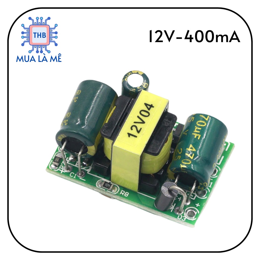 Mạch nguồn xung mini 12V 400mA chất lượng. | Shopee Việt Nam