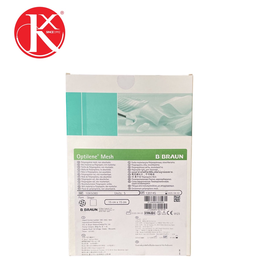 MIẾNG GHÉP THÀNH BỤNG BBRAUN OPTILENE® MESH (hộp 5 miếng) | Shopee Việt Nam