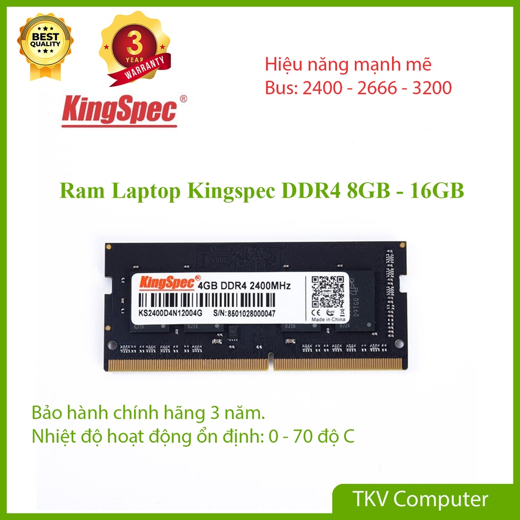 Ram Laptop Kingspec DDR4 8GB - 16GB Bus 3200 - Hàng chính hãng - Bảo ...
