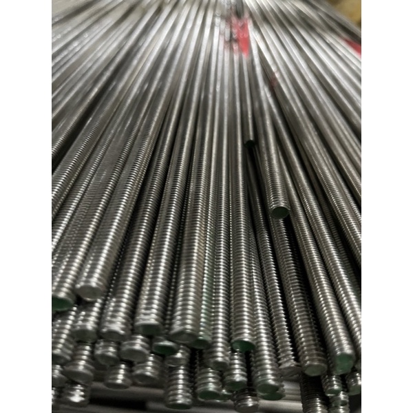 Thanh ren inox 304 M5 M6 M8 M10 M12 dài 1m ty ren inox 304 bù song | Shopee Việt Nam