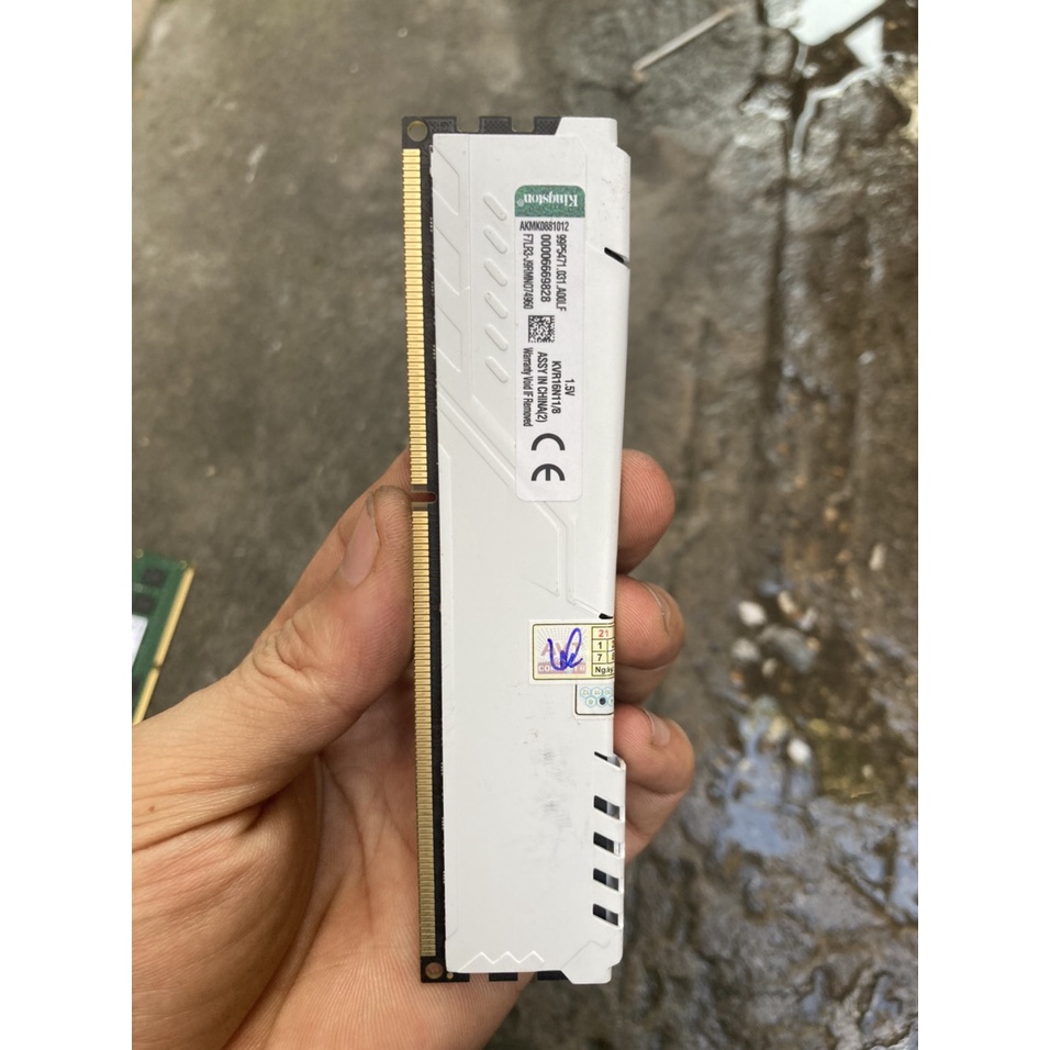 ram Kingston 8gb 1600 tản trắng bảo hành ddr3 PC máy tính bàn bus 12800 pc3 decktop memory,cpu ...