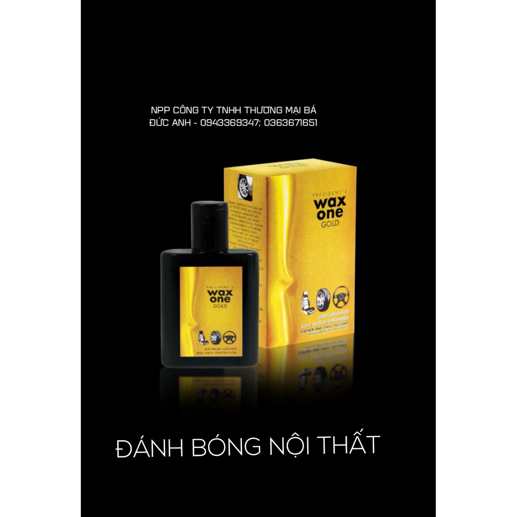 Nước đánh bóng đồ da, đồ nhựa, cao su Wax one gold 135 ml | Shopee Việt Nam