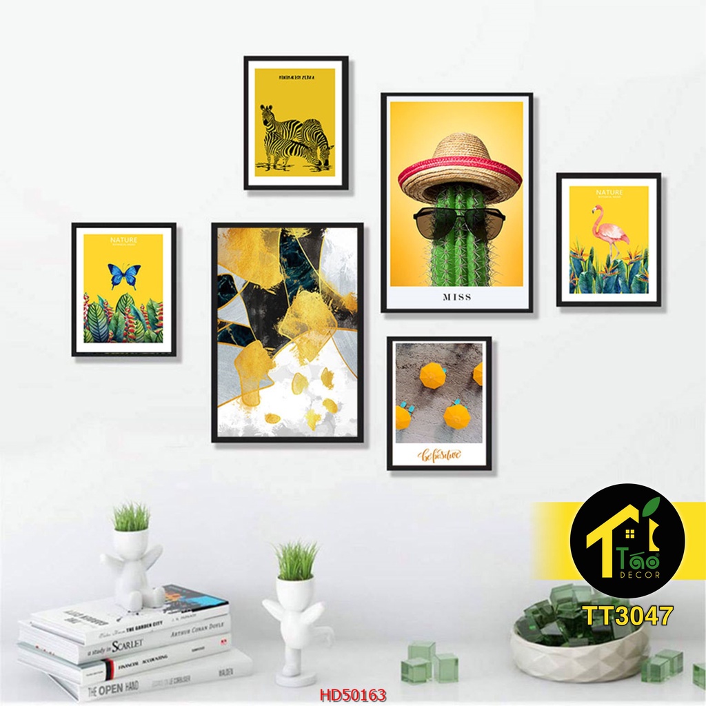 50 Set tranh treo tường cute, tranh dán tường hiện đại trang trí phòng ...