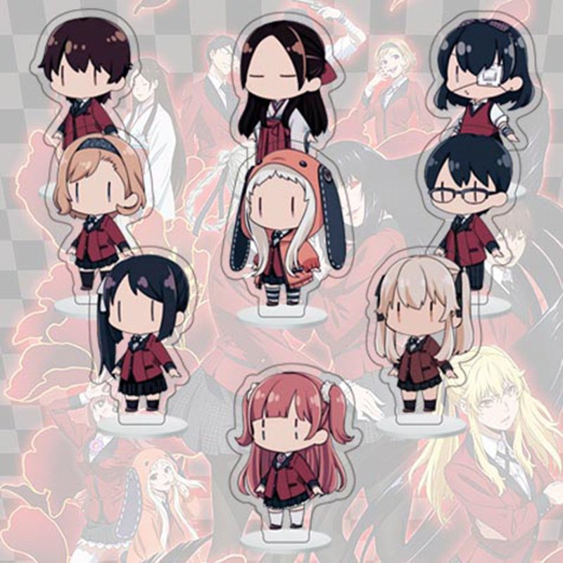 ( lẻ 1 cái ) Mô hình standee mini KAKEGURUI HỌC VIỆN ĐỎ ĐEN mica trong ...