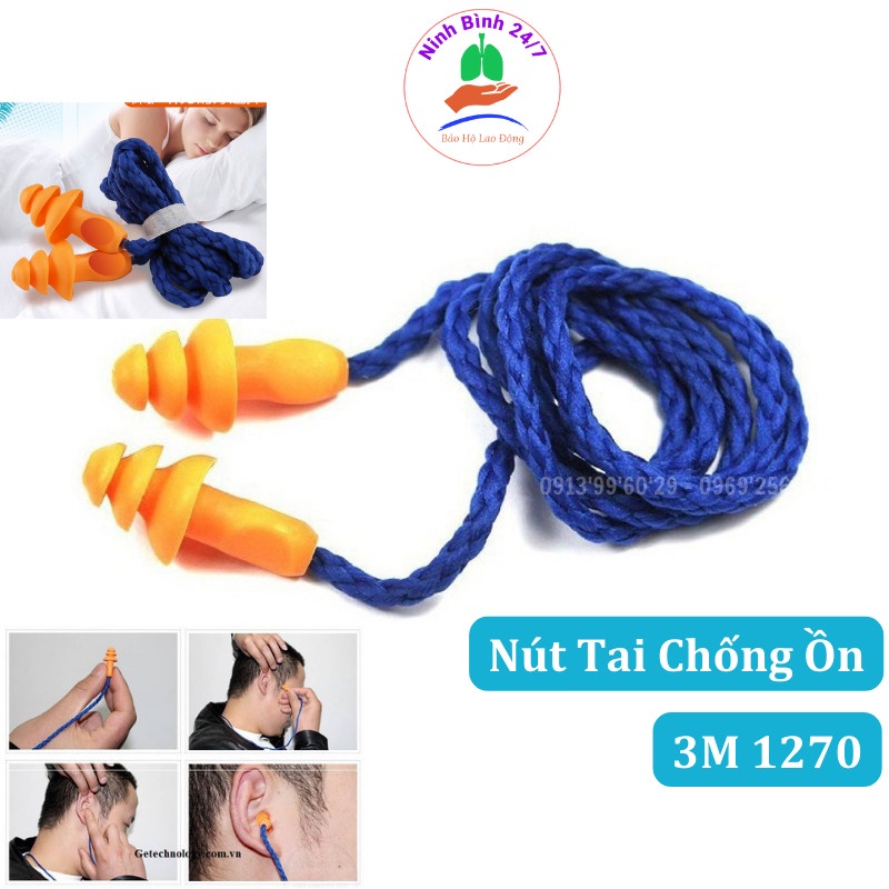 Nút tai chống ồn 3M 1270 và cách âm loại đẹp với cao su 3 tầng | Shopee Việt Nam