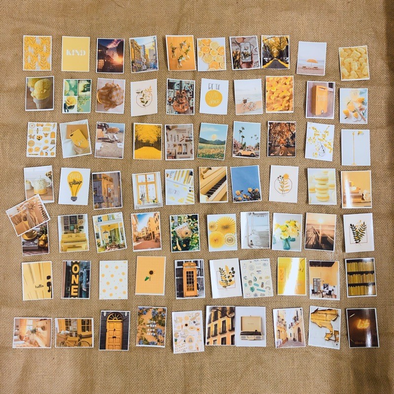 [TREND]15-70 tấm postcard photo wall collage color kit decor đẹp (sẵn ...