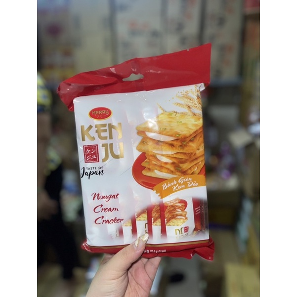 BÁNH KENJU CRACKER VỊ RAU NHÂN KEM DẺO GÓI/ HỘP | Shopee Việt Nam