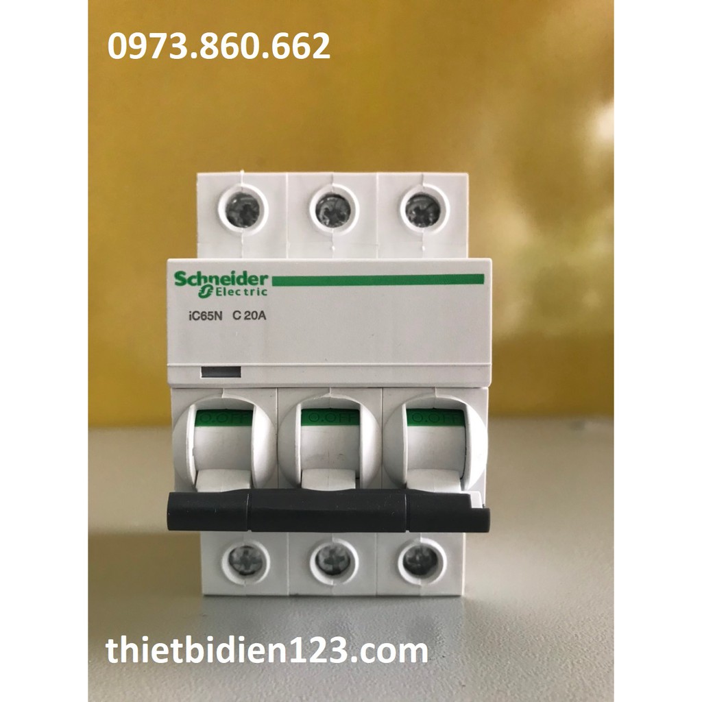 Aptomat schneider 3P MCB 10A, 16A, 20A, 25A, 32A, 40A, 63A - Áp tô mát cài 3 pha cao cấp ...