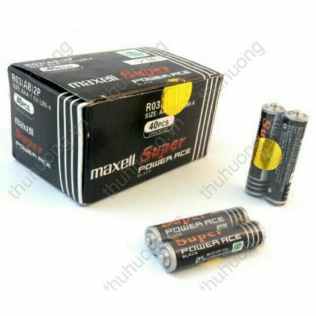 Pin Maxell 3A hộp 40 viên (Pin đũa) | Shopee Việt Nam
