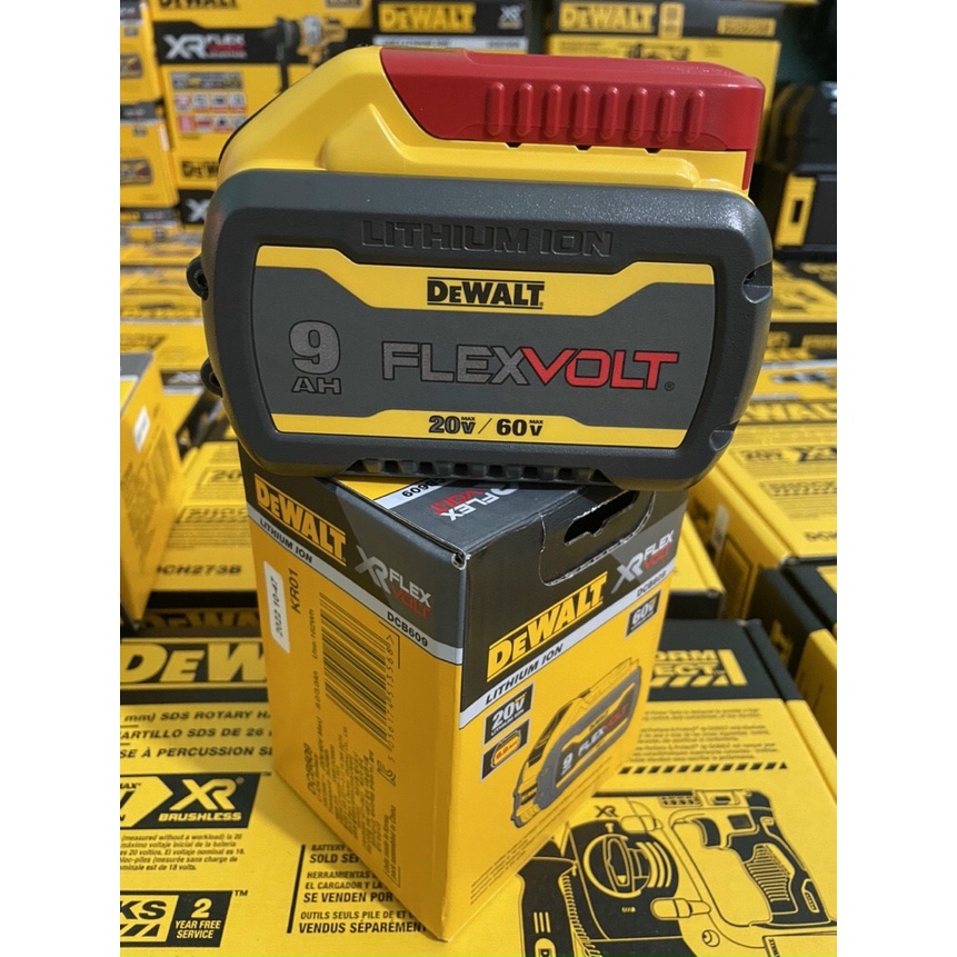 PIN LI-ION 20-60V DUNG LƯỢNG KHỦNG 6AH HIỆU DEWALT DCB606 - DCB612 NEW ...