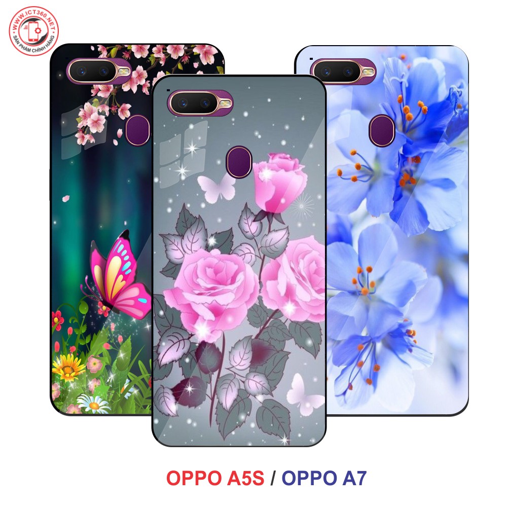 Ốp Lưng Kính Oppo A7 Oppo A5s Oppo A12 In Theo Yêu Cầu Shopee