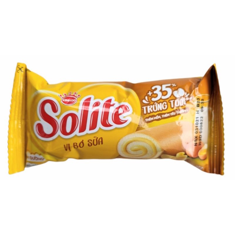 Bánh bông lan cuộn nhân kem Solite gói 18g | Shopee Việt Nam