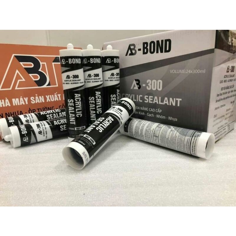 tuýt keo silicon ab-bond 300 màu đen | Shopee Việt Nam