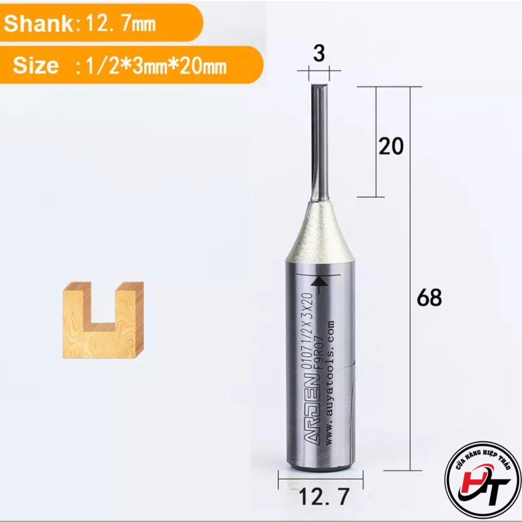 Dao phay CNC mũi cắt CNC gỗ ARDEN 2 me 3 cánh Thẳng TCT 3mm 4mm 5mm 6mm 8mm MCCNC-AD | Shopee ...