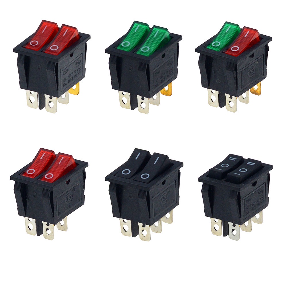 Công Tắc Đèn KCD6 15A 250V AC 6Pin Dành Cho Tàu Thuyền | Shopee Việt Nam