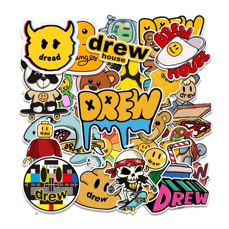 Sticker Drew House - Hình Dán Mũ bảo hiểm, Ipad, laptop, vật dụng ...