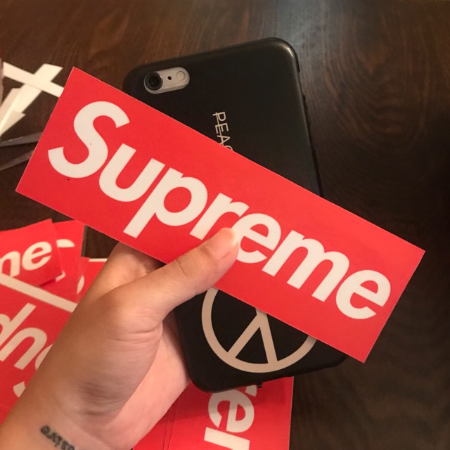 Sticker Decal Supreme Nhiều Size Cao Cấp - Size không lồ - Bền màu ...