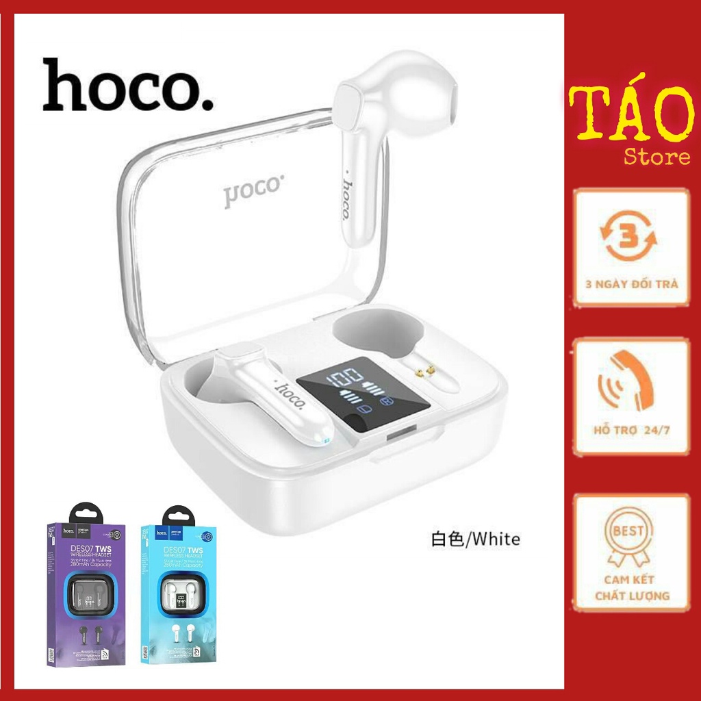 Tai Nghe Bluetooth TWS Hoco DES07 V5.0 Pin 280mAh - BẢO HÀNH CHÍNH HÃNG ...