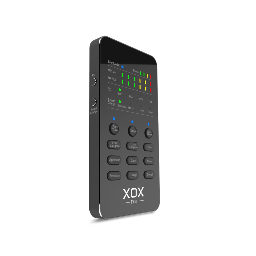 Sound Card XOX FX3 Mobile Bluetooth Thu Âm Livestream Giao diện tiếng ...