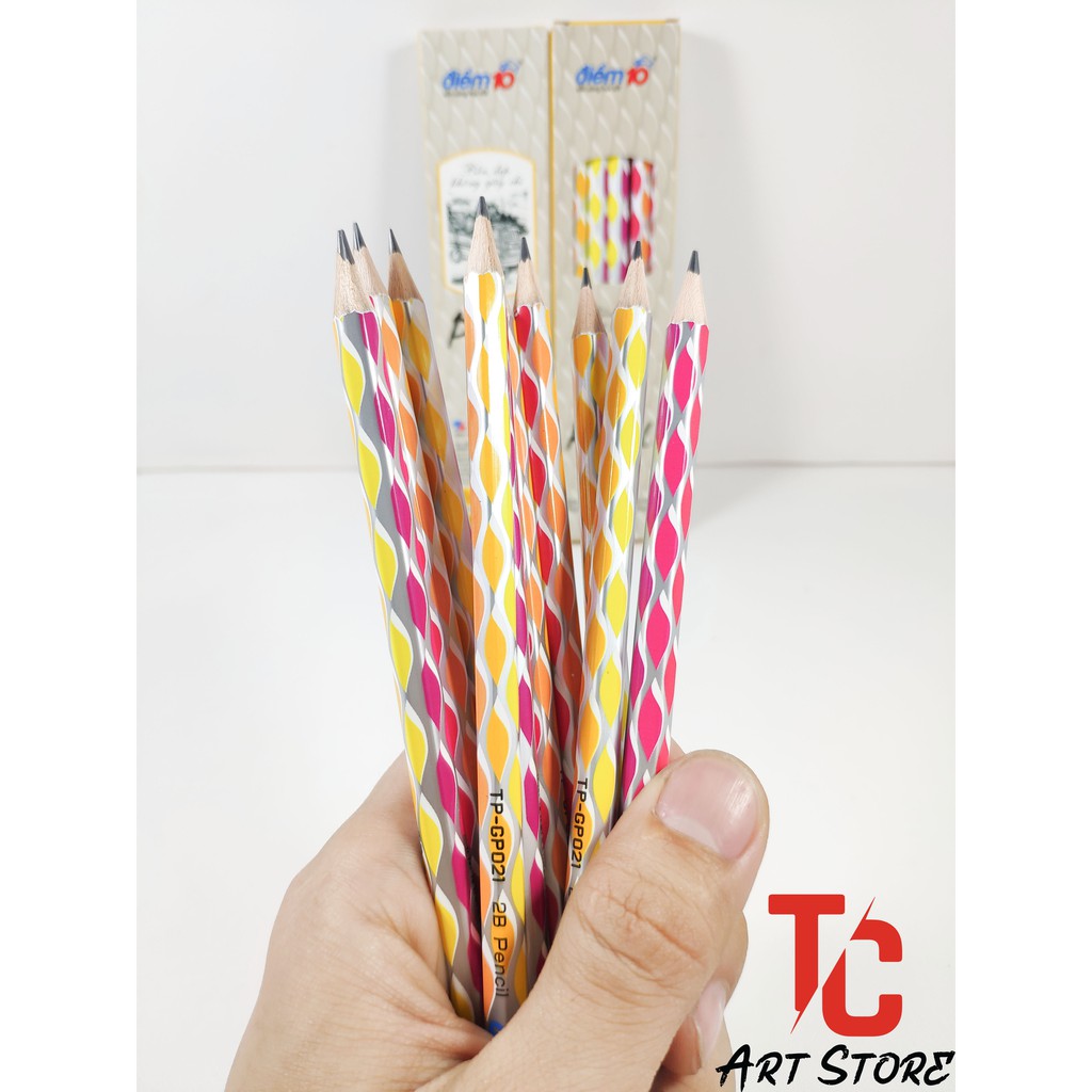 Bút chì gỗ ĐIỂM 10 TP-GP021 (HỘP 10 CÂY 2B) | Shopee Việt Nam