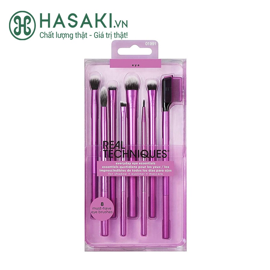 Bộ Cọ Mắt Real Techniques Everyday Eye Essentials 8 Cây Everyday Eye ...