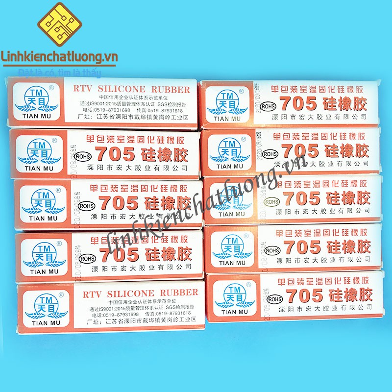 Combo 10 tuýp keo chống ẩm bo mạch TM-705 Tianmu (màu trong suốt ...