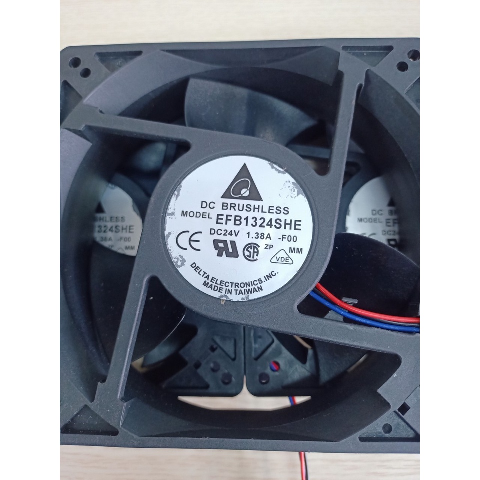Quạt tản nhiệt cho biến tần DELTA EFB1324SHE, 24VDC, 127x127x38mm ...