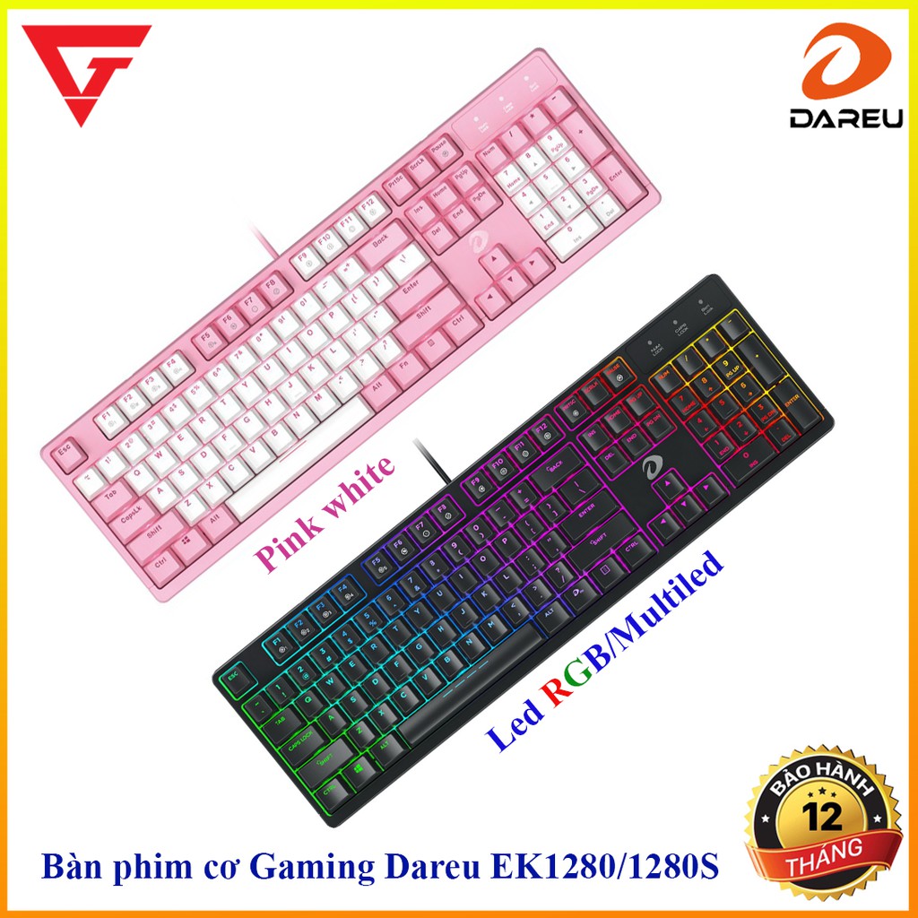 Bàn phím cơ Gaming Dareu EK1280/ EK1280S D-Kailh switch - Led RGB - Bảo ...
