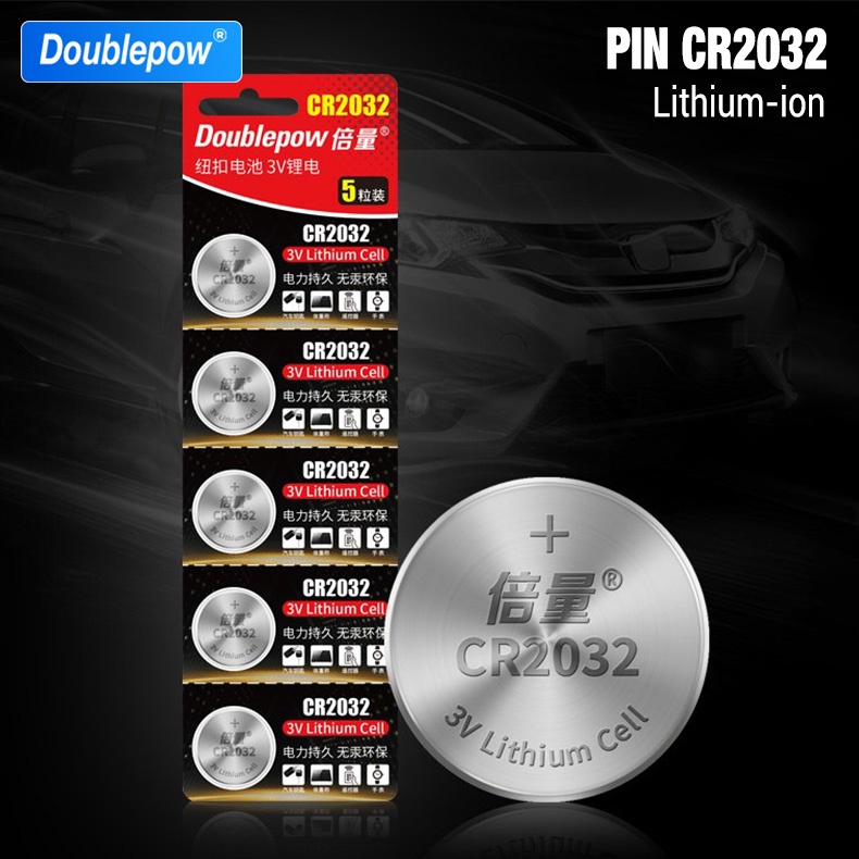 Pin nút CR 2032 3V 220mAh dung lượng cao Doublepow cho đồng hồ kỹ thuật ...