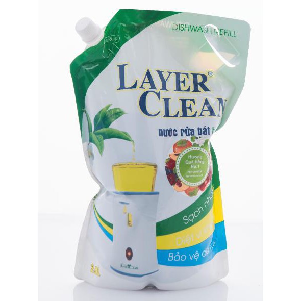 Nước rửa chén bát hữu cơ Layer Clean 2l hương quả quýt | Shopee Việt Nam