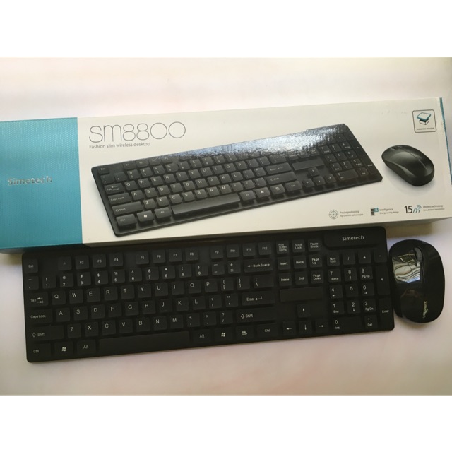 Bộ bàn phím và chuột Simetech không dây SM-8800 | Shopee Việt Nam