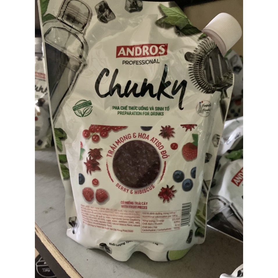 Mứt Trái Cây Andros Chunky túi 1kg - Pha Trà Hoa Quả Chuẩn Ngon ...