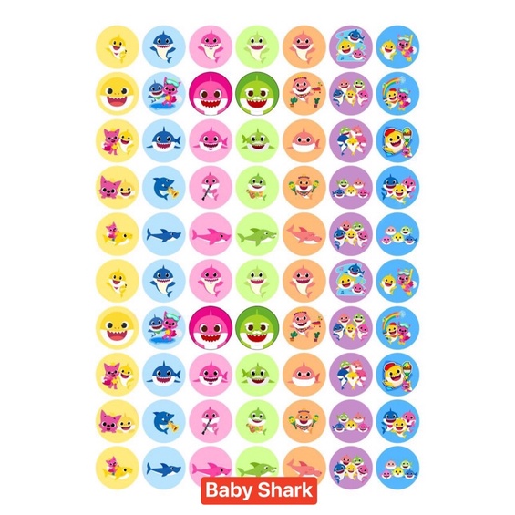 Sticker khen thưởng - mẫu Baby shark Ping Fong | Shopee Việt Nam