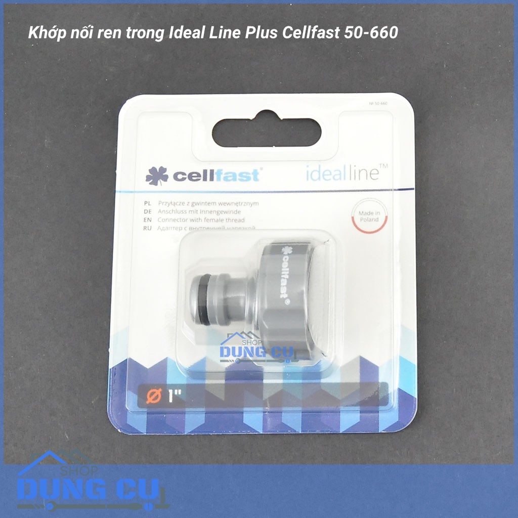 Cút Nối Nhanh Nguồn Nước Ren Trong Cellfast Ideal Line 1″ (34mm ...