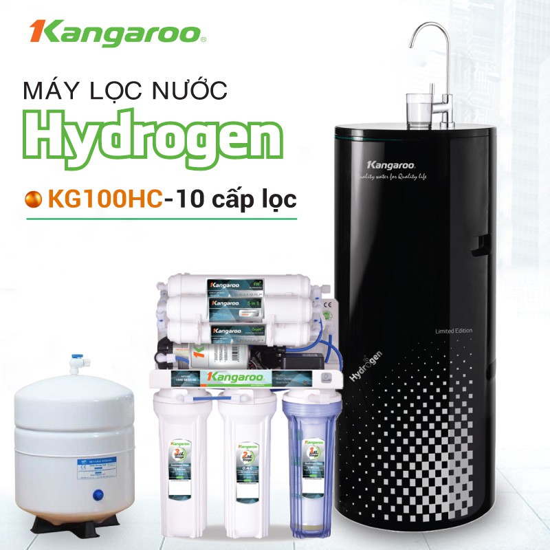 Máy lọc nước RO KANGAROO chính hãng KG100HC HYDROGEN 10 cấp lọc - Bao ...