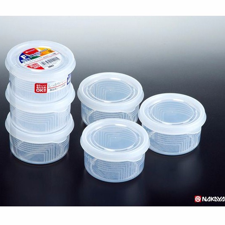 Set 3 hộp chia thực phẩm Nakaya Nhật Bản (180ml x3) Nhựa PP kháng khuẩn, không chứa BPA, dùng lò ...