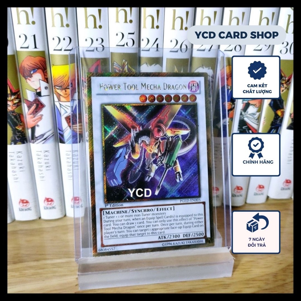 Thẻ bài yugioh chính hãng Power Tool Mecha Dragon – Gold Secret Rare ...