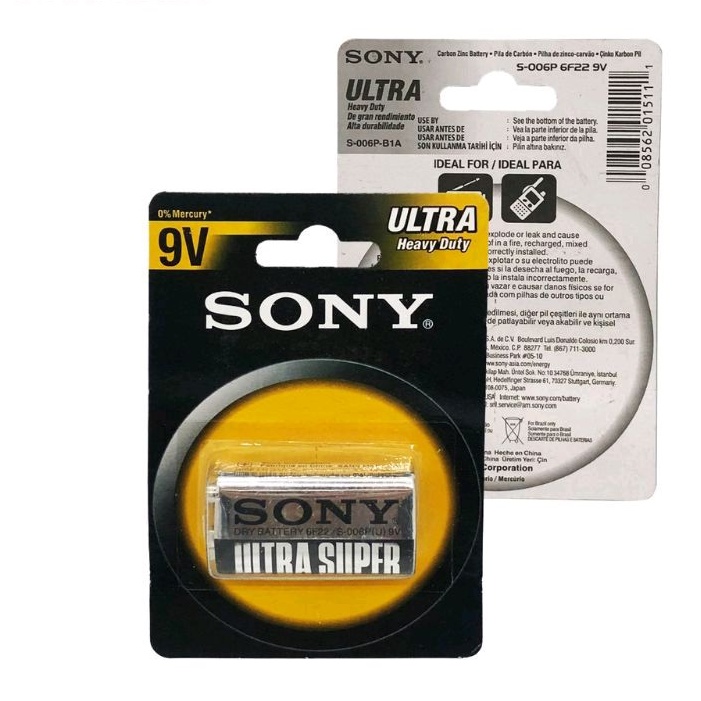 Pin vuông Sony Ultra Heavy Duty 9V dùng cho đồ chơi, Radio | Shopee ...