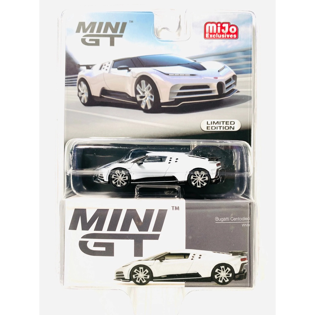 Saigontoys Mini GT #337 Card Mỹ Bugatti Centodieci Ưhite-- Xe mô hình ...