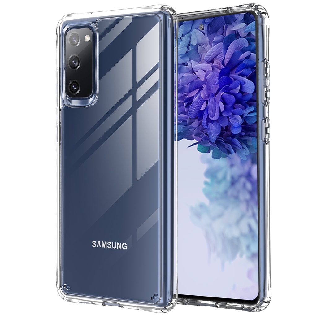 Ốp Điện Thoại TPU + Acrylic Trong Suốt Chống Sốc Cho Samsung S10 S20 fe ...