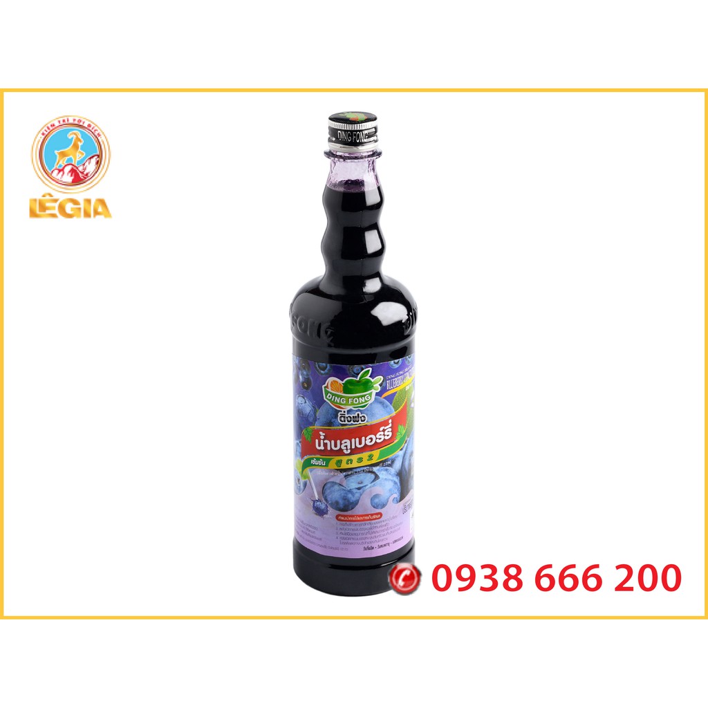 SIRO THÁI VIỆT QUẤT 760ML - DING FONG BLUEBERRY SYRUP | Shopee Việt Nam