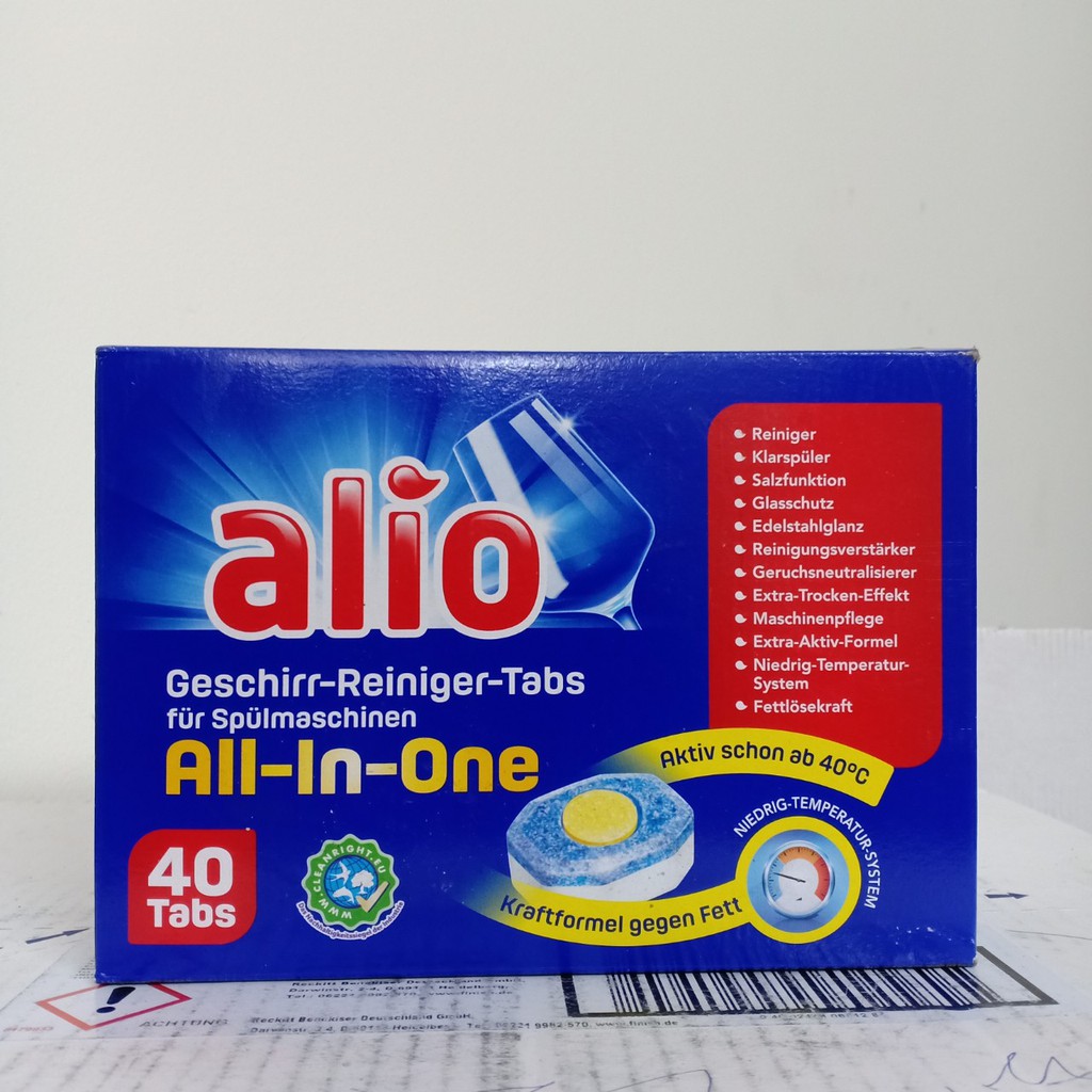 Viên rửa bát Alio All in1 40 Viên HÀNG ĐỨC | Shopee Việt Nam
