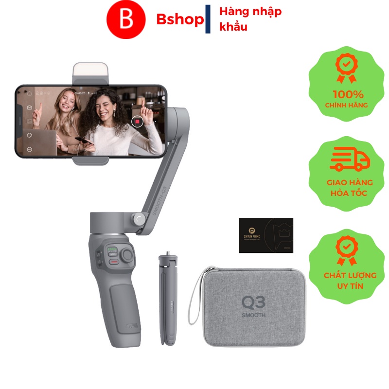 Gimbal Chống Rung Cho Điện Thoại Zhiyun SMOOTH Q3/ SMOOTH X/XS | Shopee ...