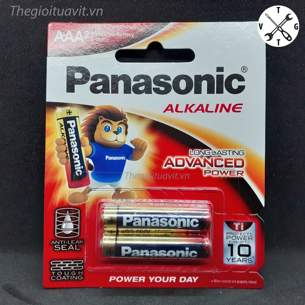 Pin đũa AAA LR03 Panasonic Alkaline LR03T/2B 1.5V vỉ 2 viên | Shopee ...